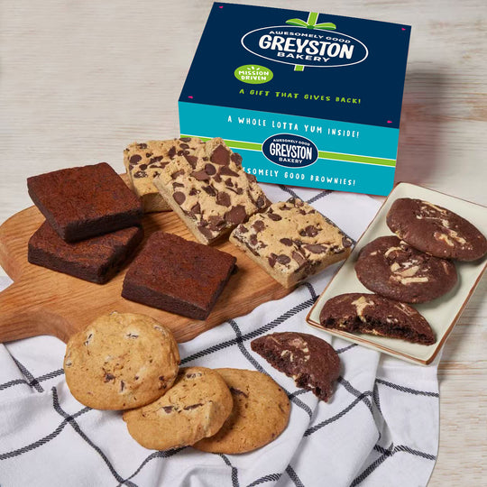 Signature Brownie & Cookie Holiday Gift Box | Greyston Bakery